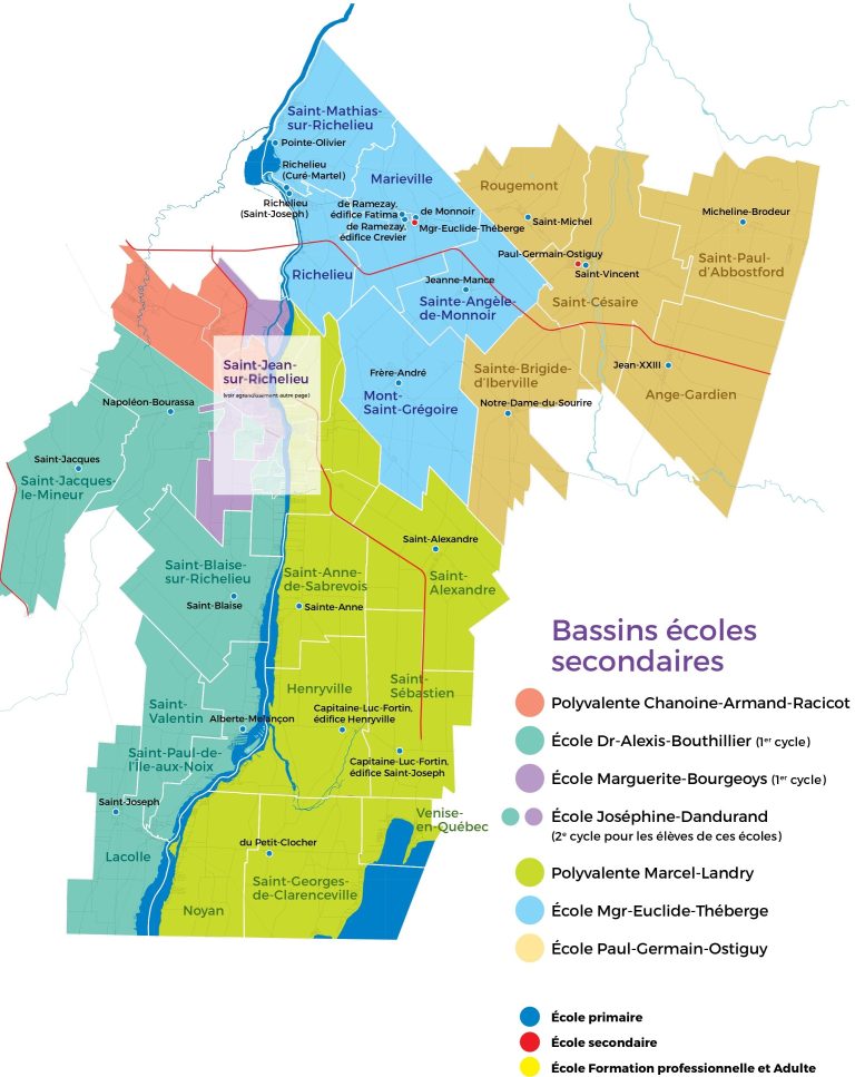 Carte du territoire et établissements — CSSDHR